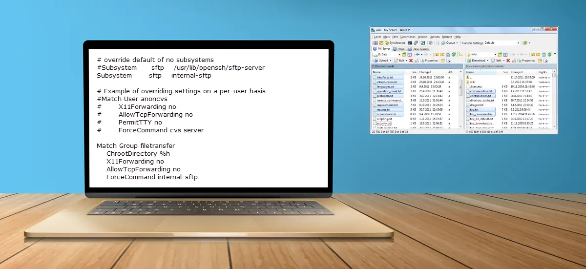 Set Up SFTP Chroot Jail Using OpenSSH TechSch